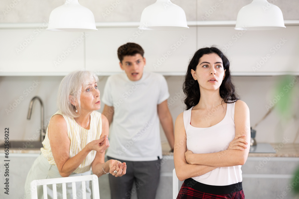 Young girl listens to swearing and accusations of inappropriate ...