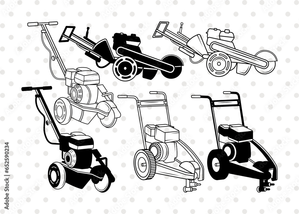 Stump Grinder Silhouette, Machine Svg, Stump Cutter Svg, Tree Cutter ...