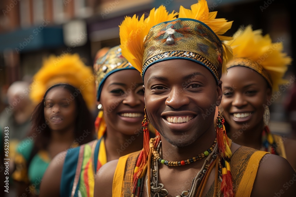Colorful parade featuring participants in traditional attire from ...