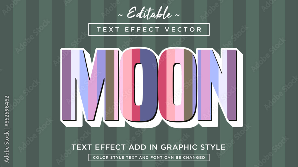 Beautiful vintage colors combination text effect style fully editable ...