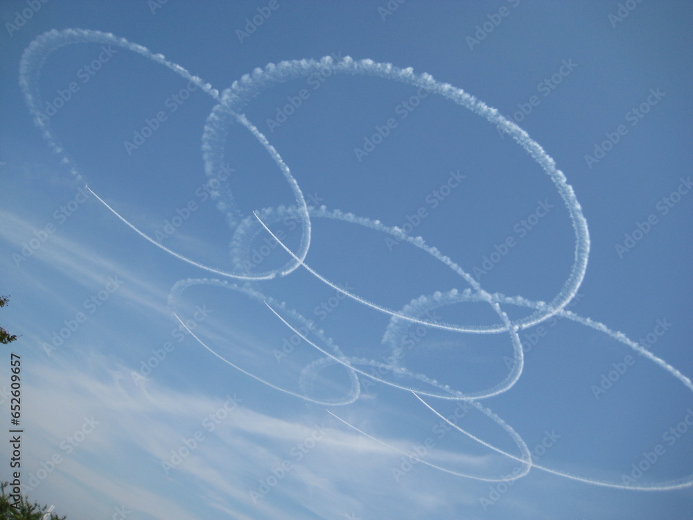 Blue Impulse aerobatic demonstration team of the Japan Air Self-Defense ...