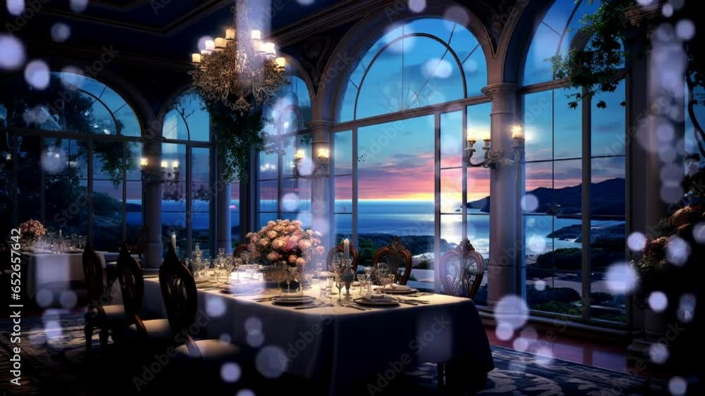 seamless looping video background animation, cartoon anime style ...