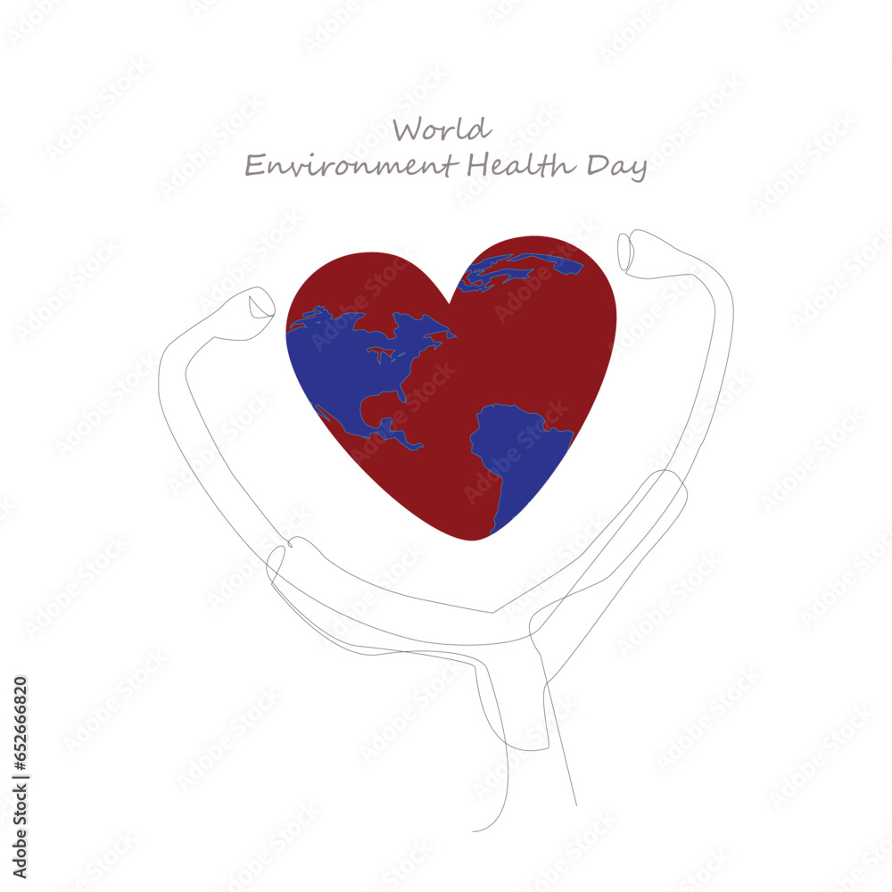 Our planet, our health. World Environment Health Day 2023 concept ...