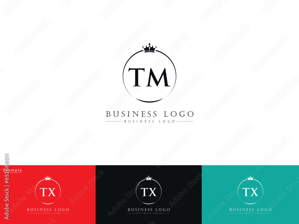 TM, tm Royal Logo, Minimal Luxury Tm Vector Logo Letter For Your Brand ...
