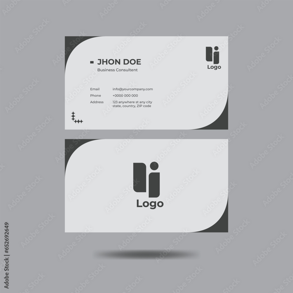 minimalist card design with Mockup Vector illustration Minimalist ...