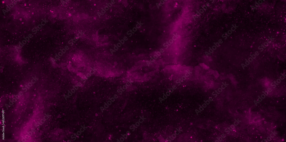 Space Background with Stars. Background with Space. Magenta Watercolor ...