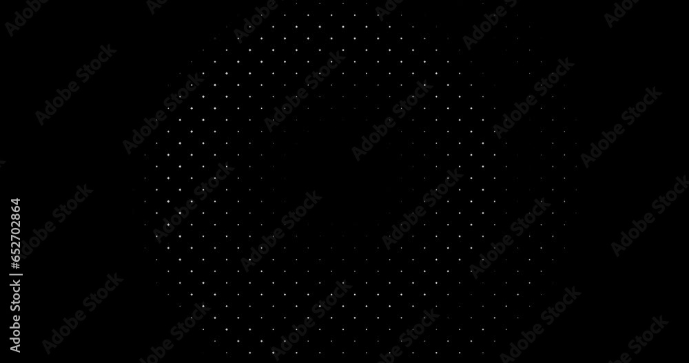 4k dynamic circular seamless looping animation. Moving circles with ...