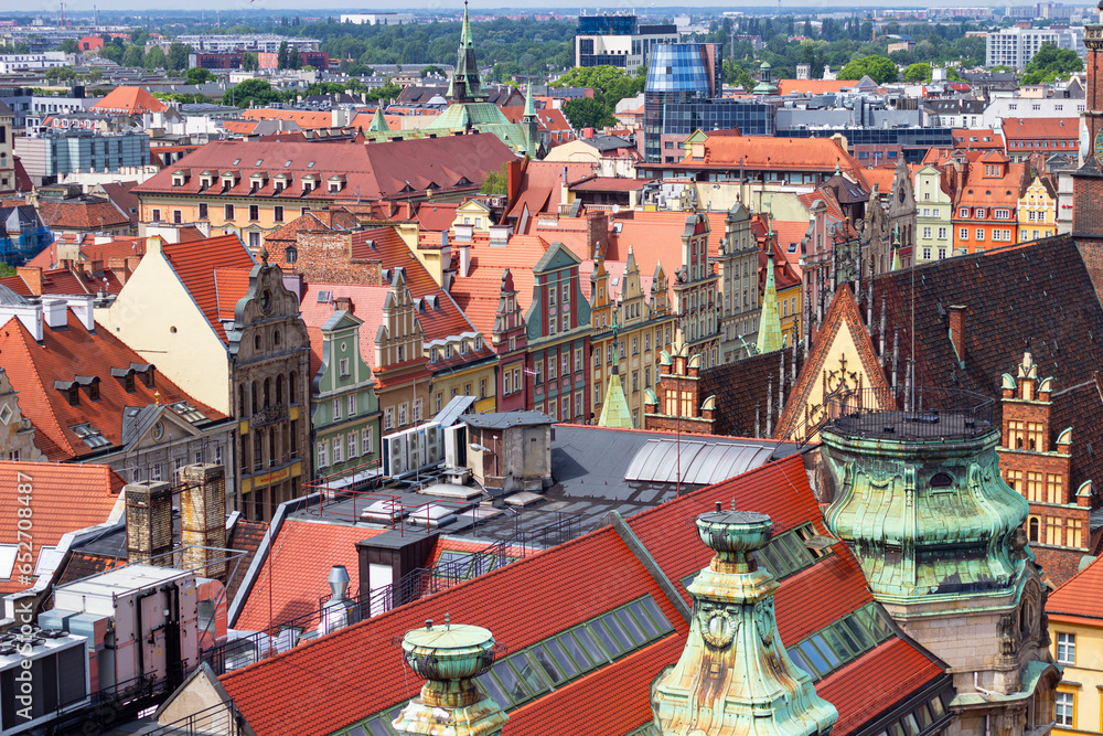 Multicolored historical houses on the Market square at Old Town in ...