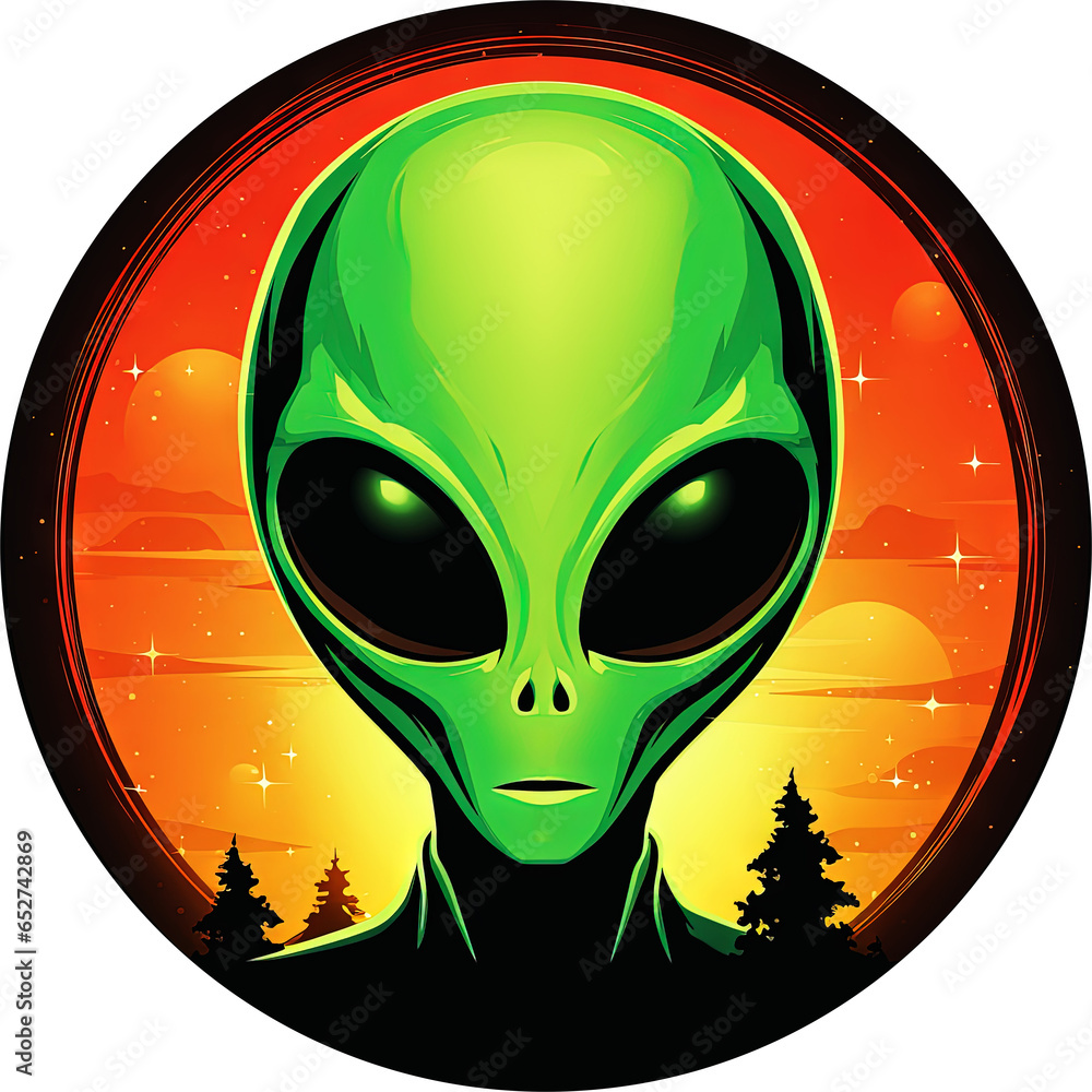 Alien transparent background PNG Clipart Stock Illustration | Adobe Stock