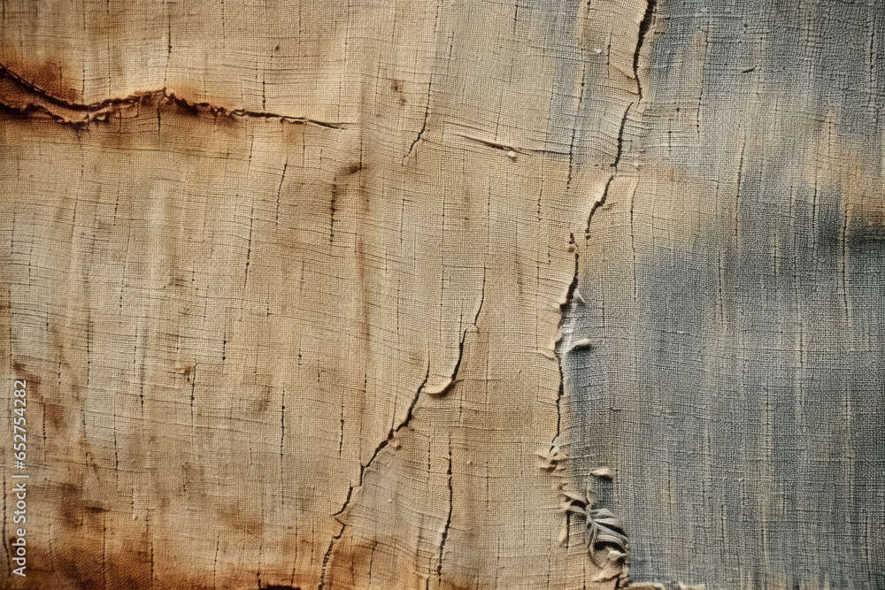 A detailed view of vintage distressed fabric showcasing intricate ...