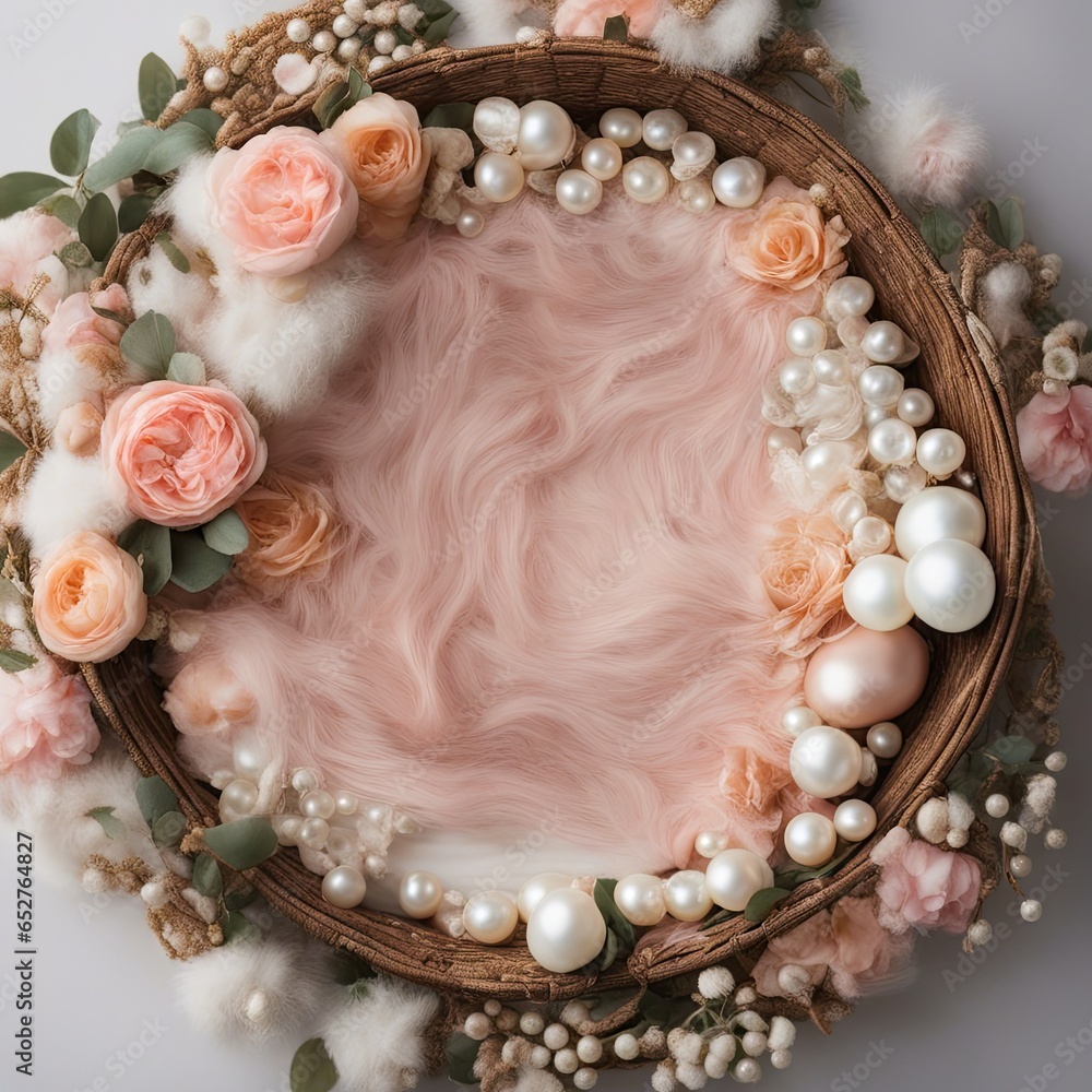 Pearls Newborn Digital Backdrop photography background newborn baby boy ...