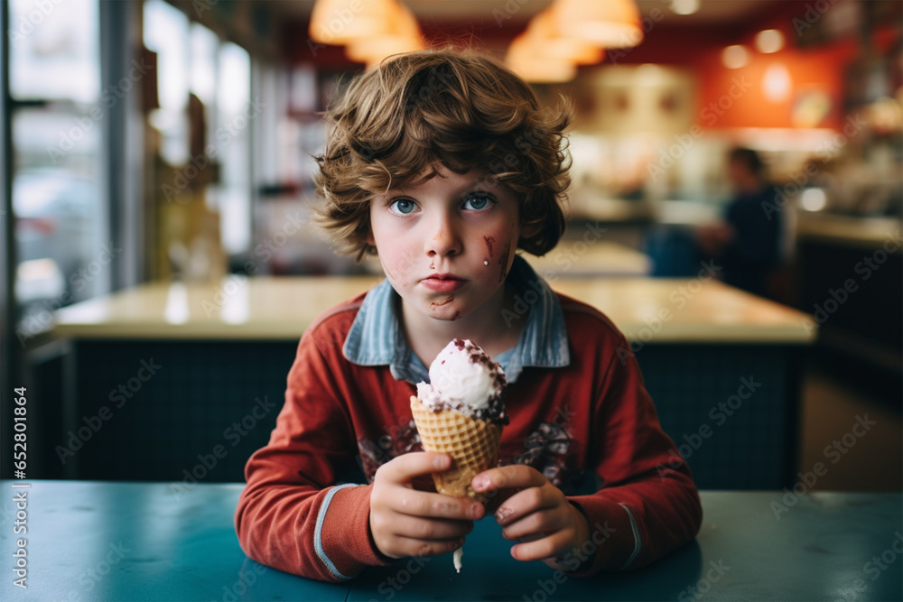 Autism kids having ice cream, Ice cream and mental health, picky eating ...