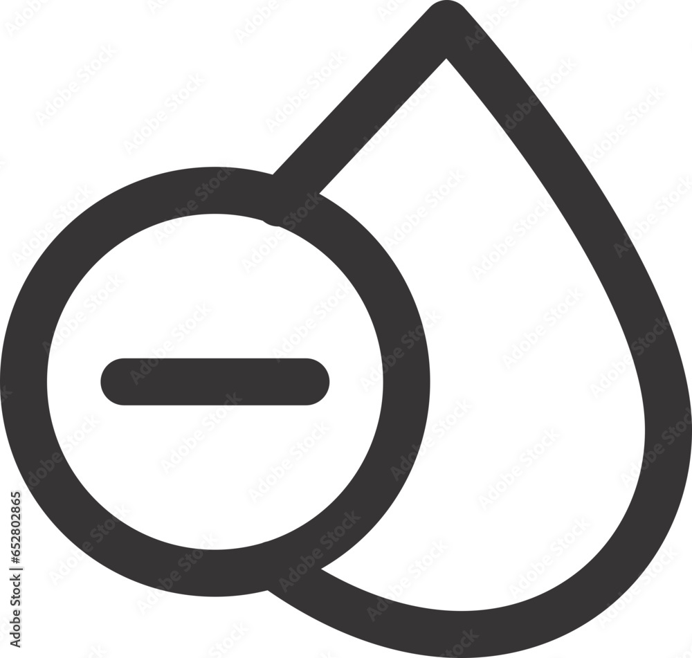 Vetor de drop and folder icon with plus and negative sign do Stock ...
