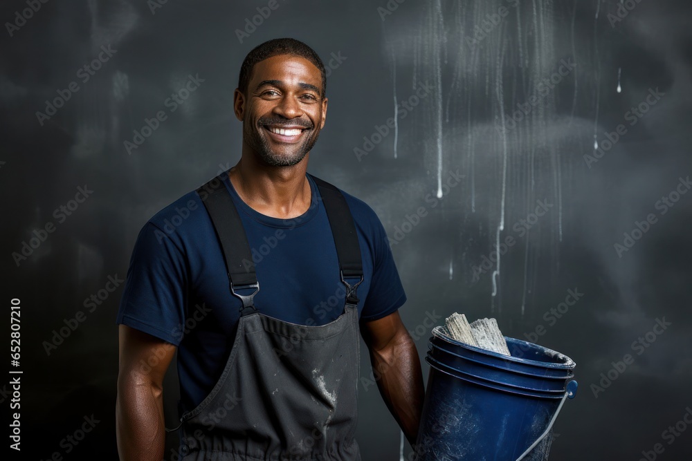 Black Male Janitor Employee Employment Work Environment Background ...