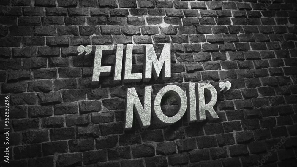 Film Noir Titles Stock Template | Adobe Stock