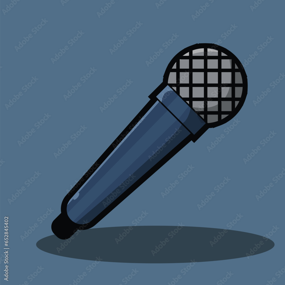 Sleek vector microphone design for clear and professional audio ...