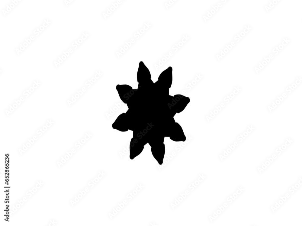 Star rotation animation. Star animation element for gif banner. Star ...