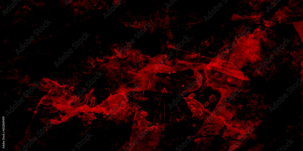 Dark Red horror scary background. grunge horror texture concrete. Red ...