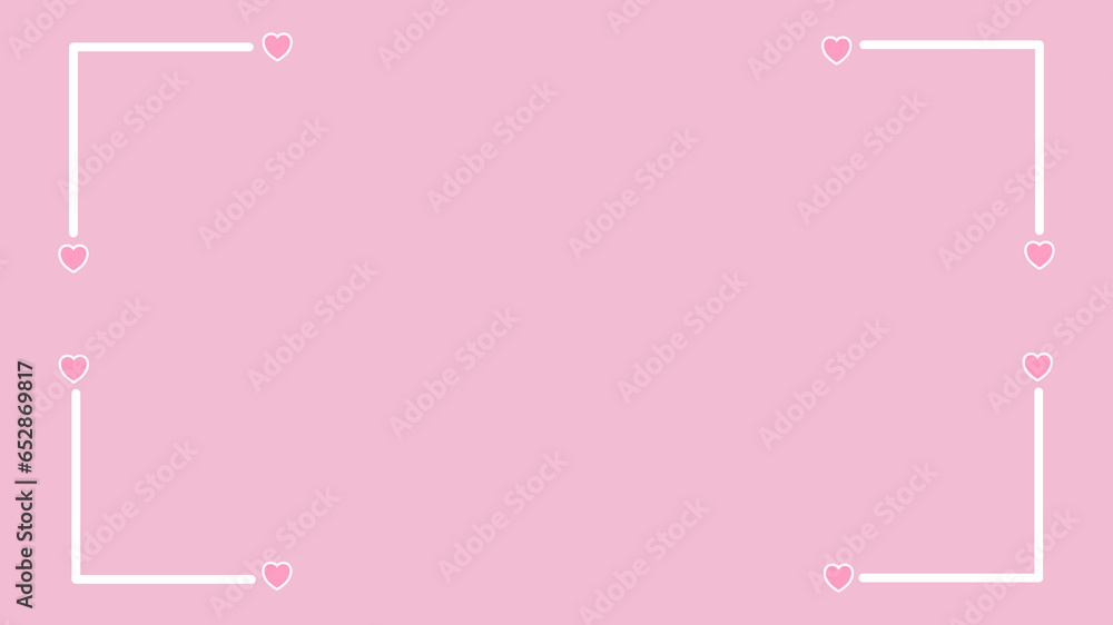 cute background with corner frame decoration Stock Illustration | Adobe ...