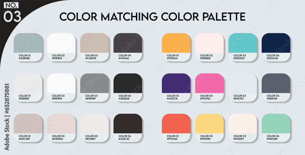 Logo design Color matching color palette - 03, Fashion Trend Color ...
