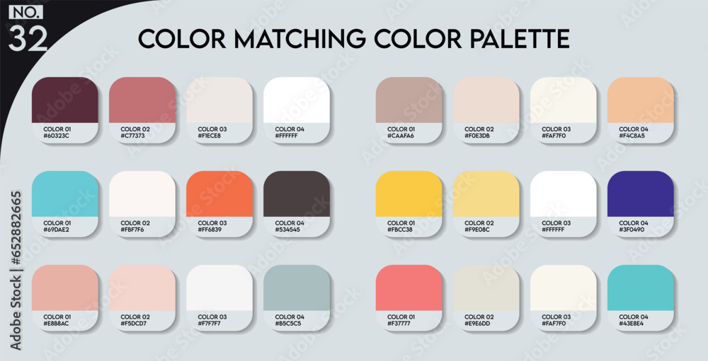 Logo design Color matching color palette - 32, Fashion Trend Color ...