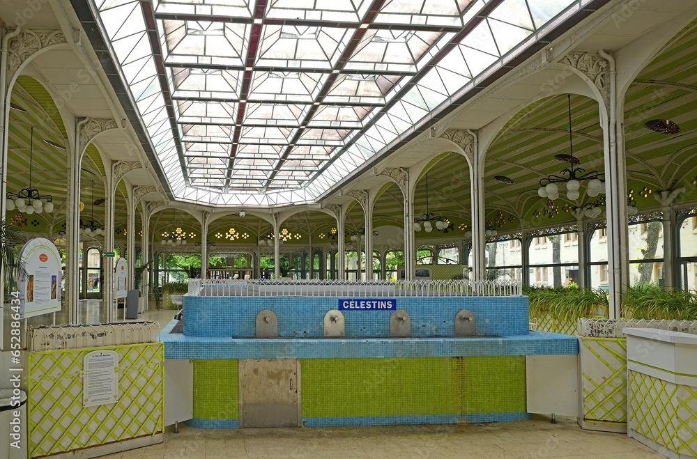 Interiors decors of the thermal baths in Vichy, France - Vichi Spa is ...