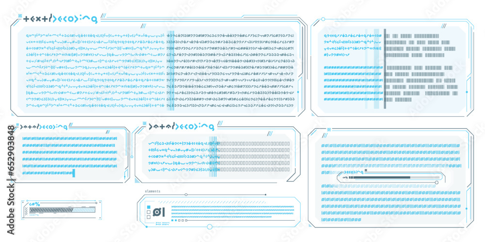 Poster Infographic text vector elements for sci-fi interface. – Wall ...