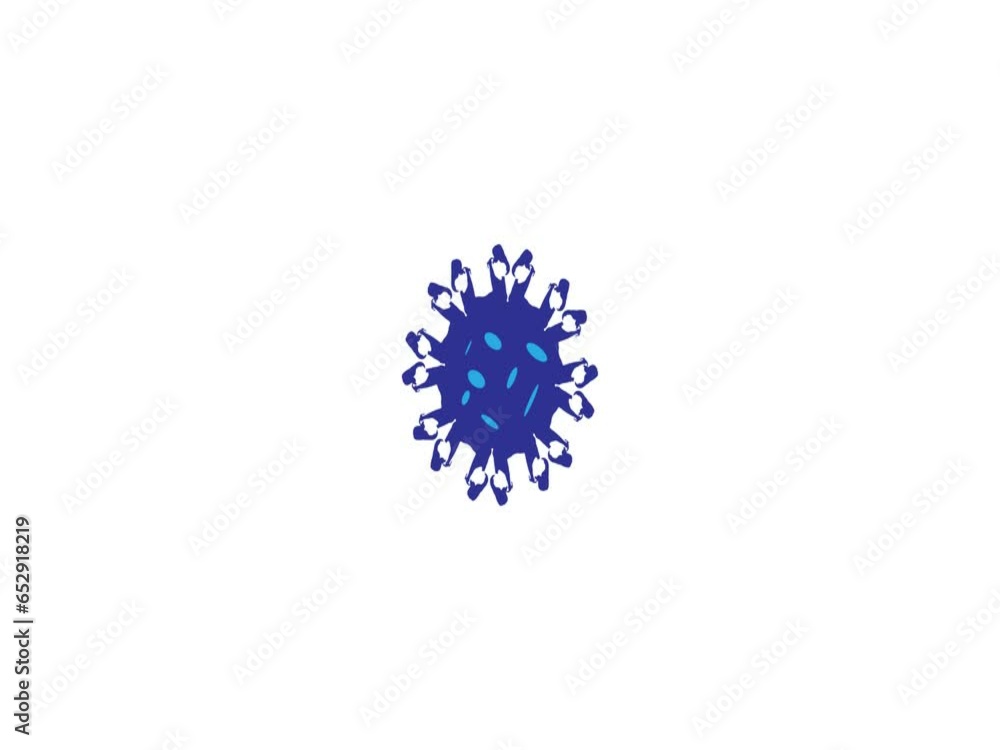 Corona virus rotation animation. Corona virus animation element for gif ...