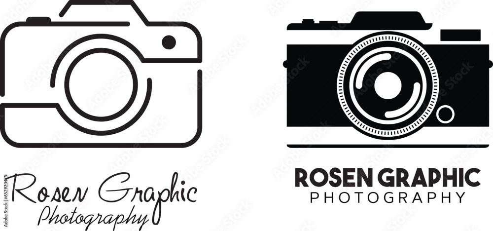 Camera logo designs. range of camera-themed logos of photography and ...