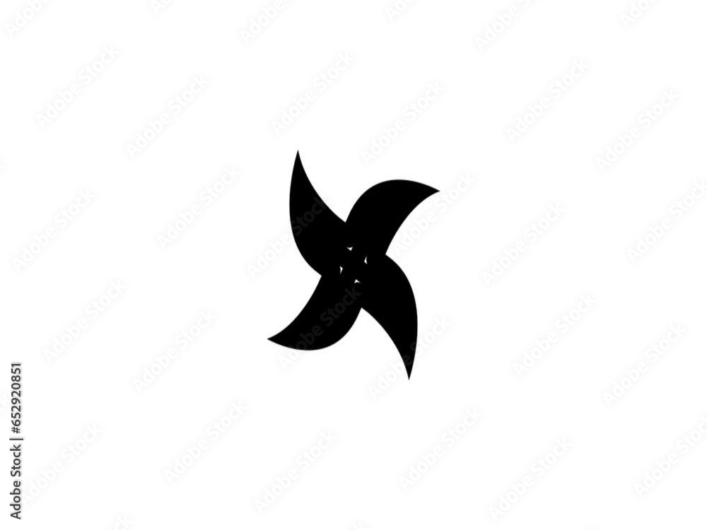 Shuriken star rotation animation. Shuriken star animation element for ...