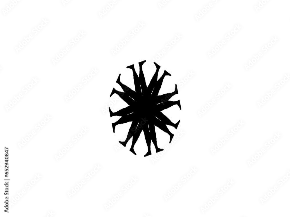 Star rotation animation. Star animation element for gif banner. Star ...