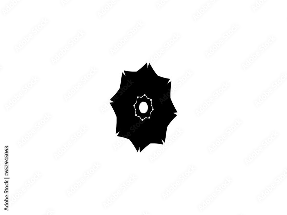 Star rotation animation. Star animation element for gif banner. Star ...