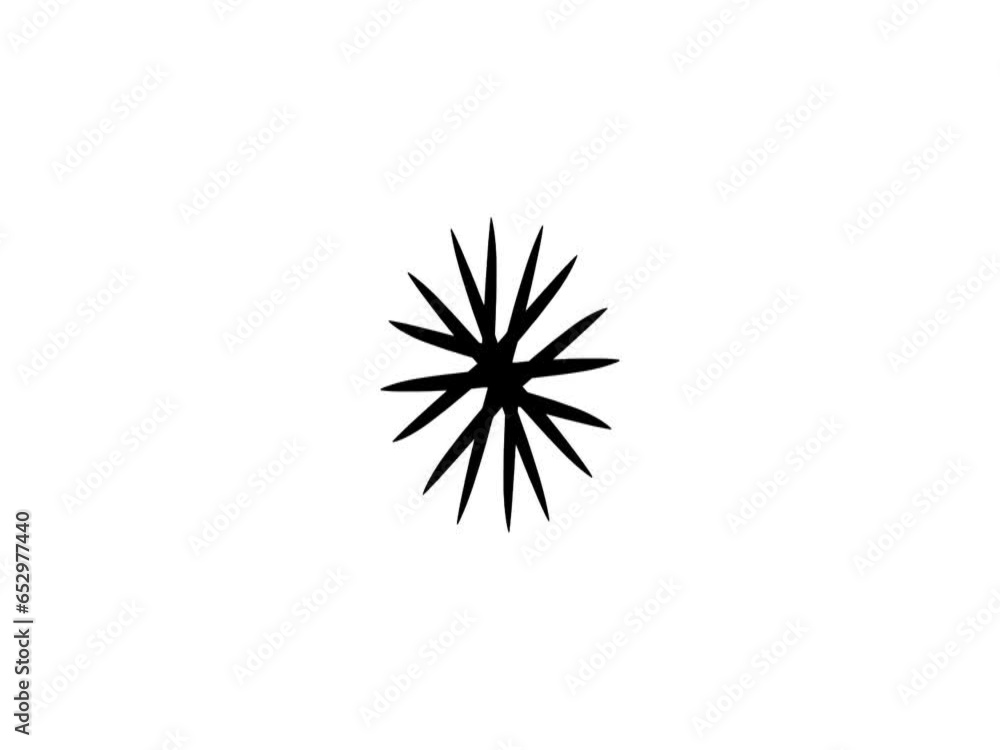 Star rotation animation. Star animation element for gif banner. Star ...