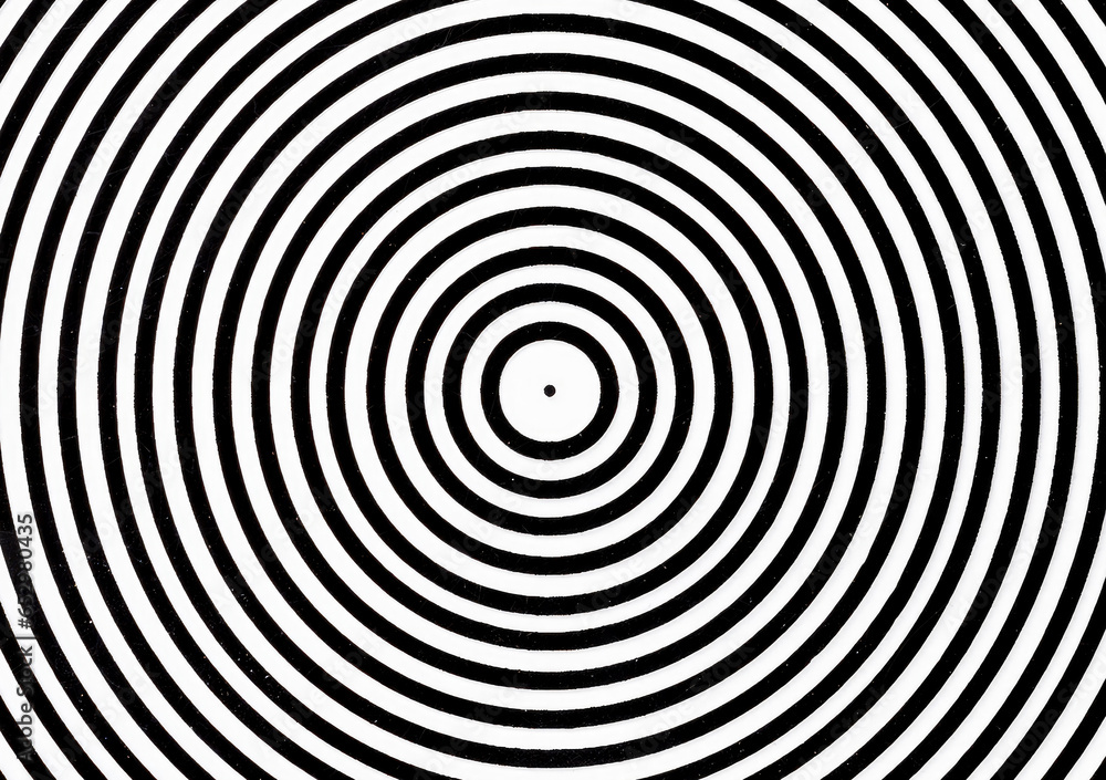 Abstract hypnotic circle screen optical illusion pop art background ...