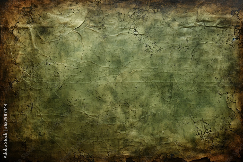 Green Parchment Harmony, a Vintage Paper Texture Background Evoking the ...