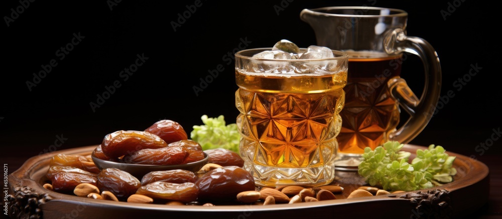 Jallab a popular Arab drink is made from dates grape molasses and rose ...