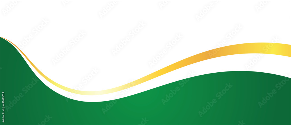 Abstract wavy shapes Green background.Modern green banner background ...