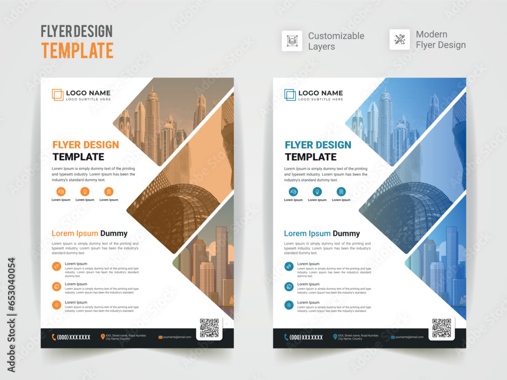 Modern Flyer Design Template fully editable and Print-ready flyer ...