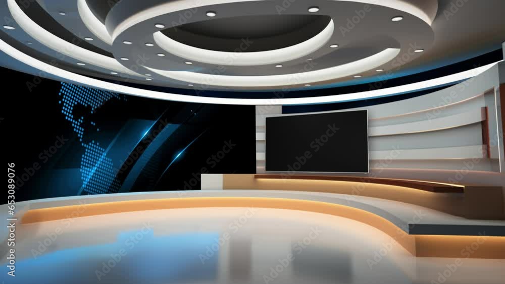 Tv studio. News room. Studio Background. Newsroom bakground. Backdrop ...