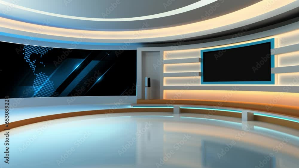 Tv studio. News room. Studio Background. Newsroom bakground. Backdrop ...