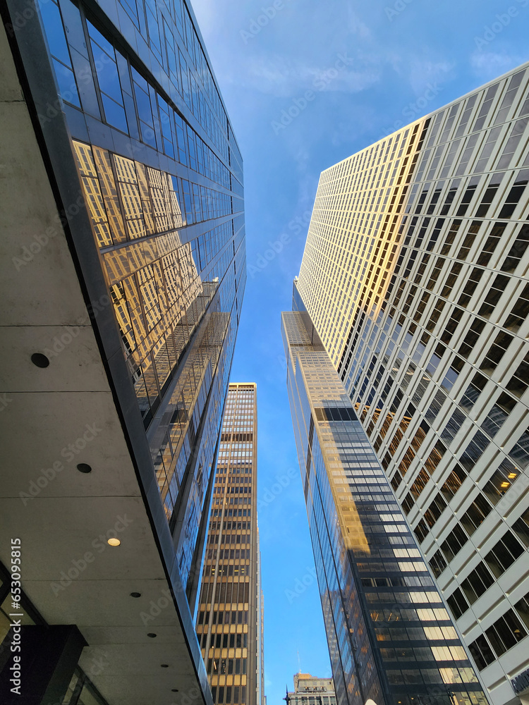 skyscraper building architecture. skyscraper with glassy facade. modern ...
