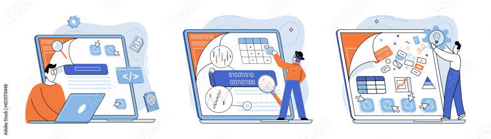 Application Testing Metaphor Vector Illustration App Test Arenwhere