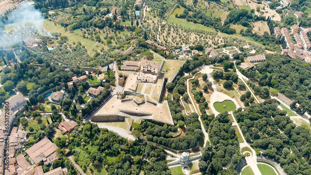Florence, Italy. Fort Belvedere (Forte di Belvedere) - A hilltop ...