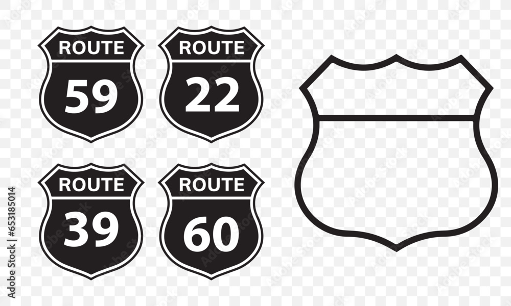 Highway Route Shield vector file svg | Any changes can be possible ...
