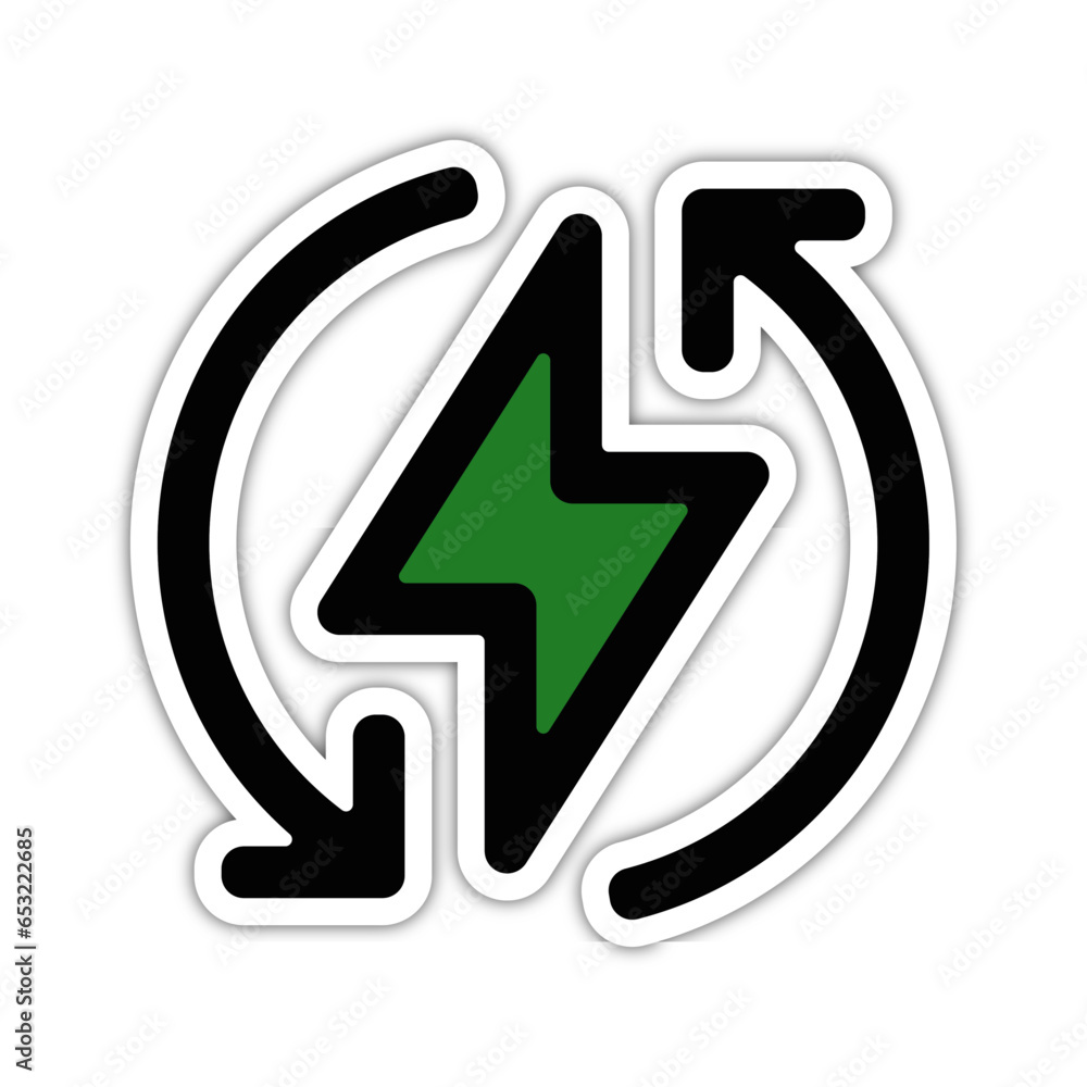 picto logo icones et symbole ecologie recyclage renouvlable electricite ...