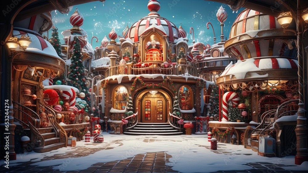 Santa's Candy Castle Cloudscape: A Christmas Land of Milk, Honey, and ...