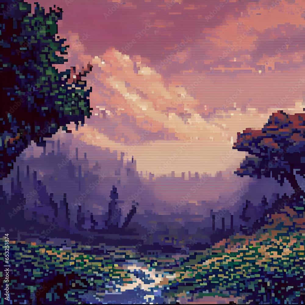 1990s Point & Click 64 bit Pixel Wall Art Graphics Video Game Console ...