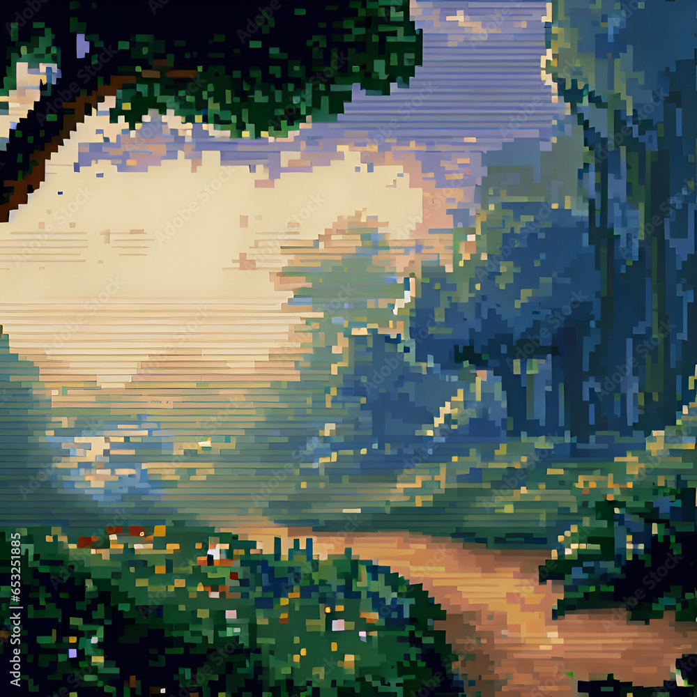 1990s Point & Click 64 bit Pixel Wall Art Graphics Video Game Console ...