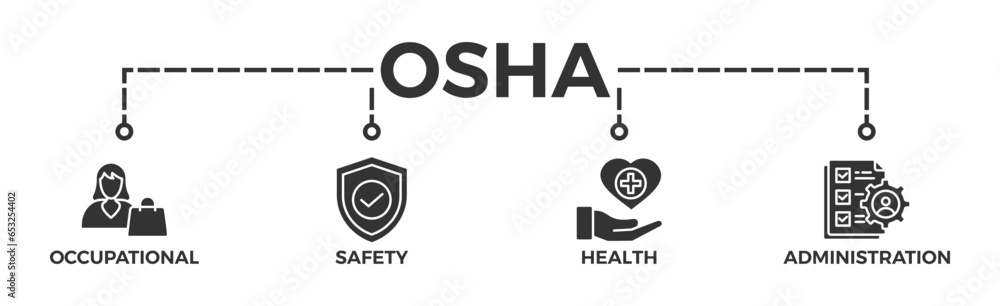 OSHA banner web icon for occupational safety and health administration ...
