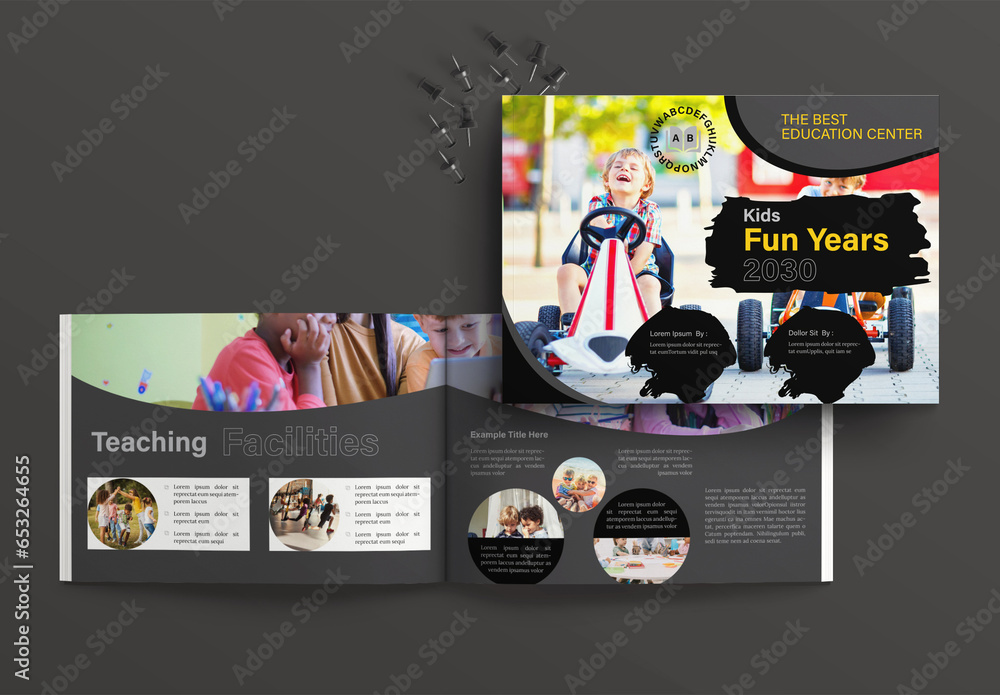 Kids Fun Years Layout Stock Template | Adobe Stock